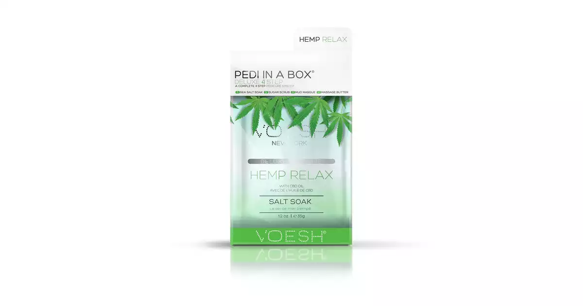 VOESH Hemp Relax Pedi In A Box Deluxe Pedicure Set 4 Steps. - Voesh New ...